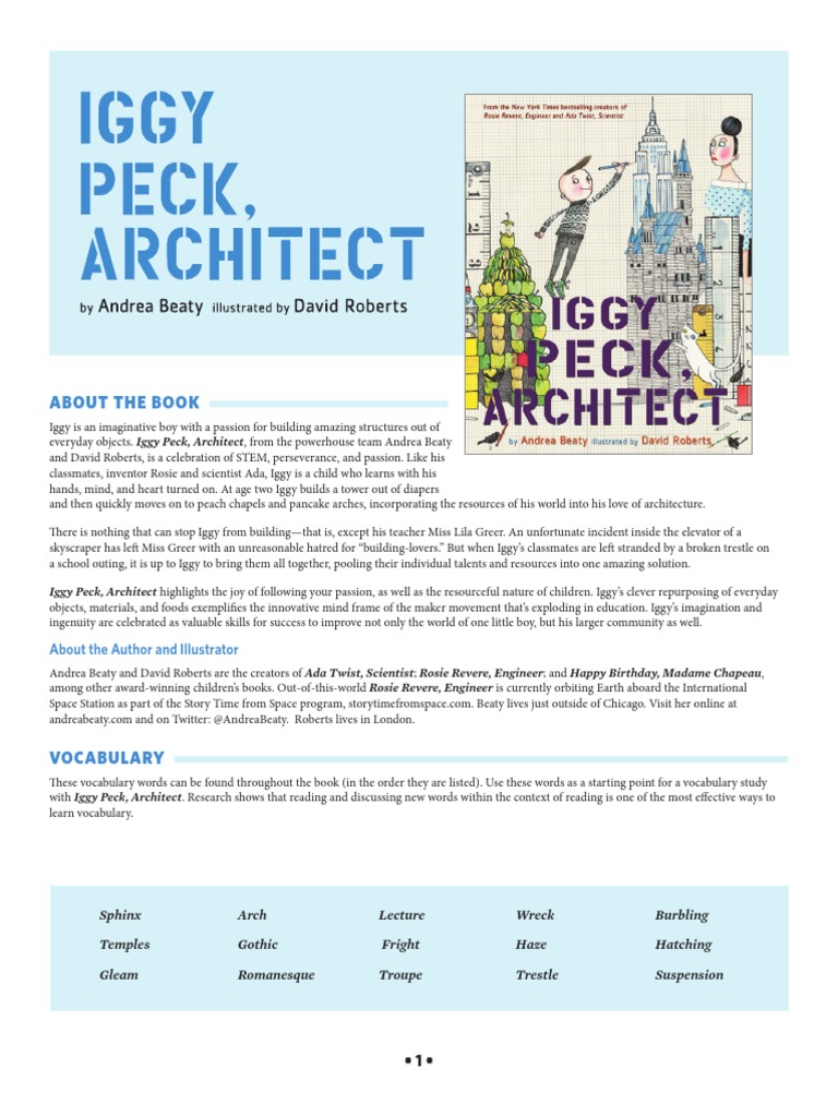 Iggy Peck Architect Teaching Guide | PDF | Design | Engineering