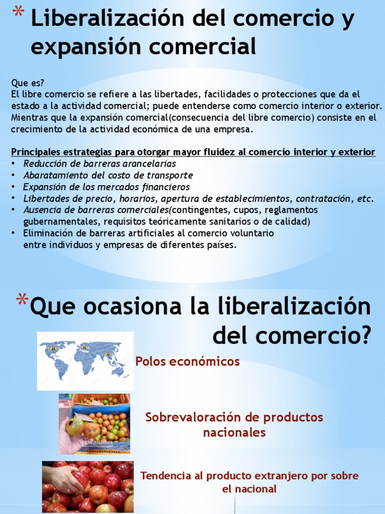 Liberalización y expansión del comercio | PDF | Política
