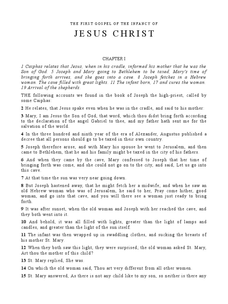 The Miraculous Birth and Early Life of Jesus Christ as Recorded in the ...
