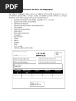 Check List Embarques | PDF