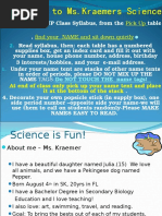 Meet The Teacher Checklist | PDF