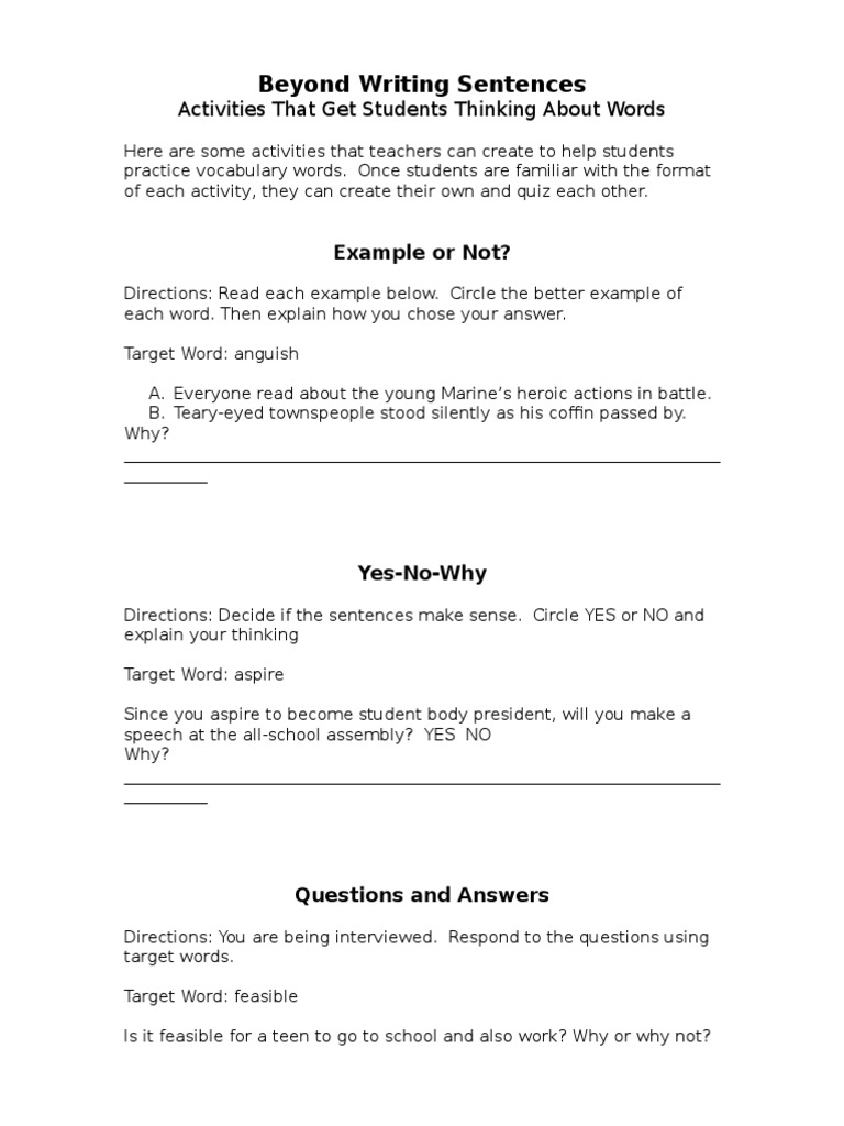 Beyond Writing Sentences | PDF | Language Arts & Discipline | Self ...