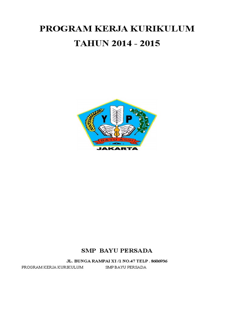 Program Kerja Kurikulum SMP Bay | PDF