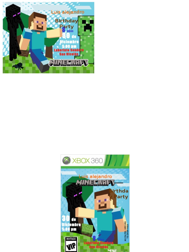 Kit Imprimible Minecraft | PDF