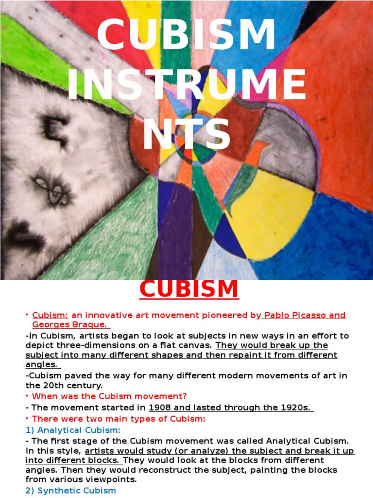 Cubism PPT 6th | PDF