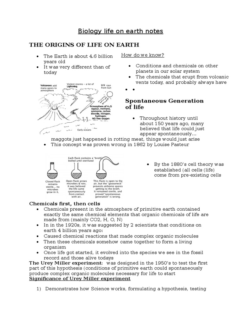 Origins and Evolution of Life on Earth | PDF | Creationism | Life