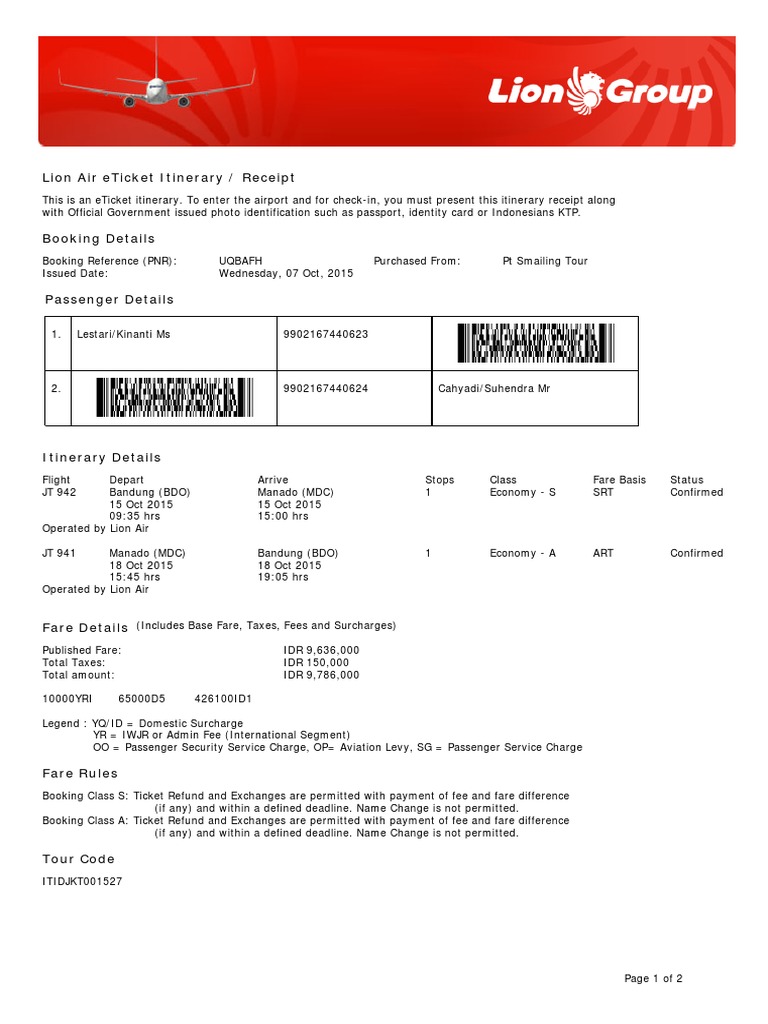 Eticket - UQBAFH, Kinanti, Suhendra PDF | PDF | Finance & Money Management