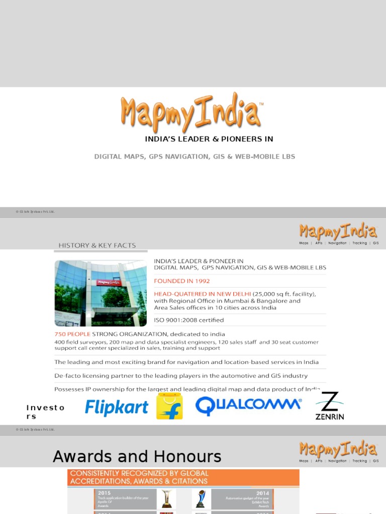 India'S Leader & Pioneers In: Digital Maps, Gps Navigation, Gis & Web ...