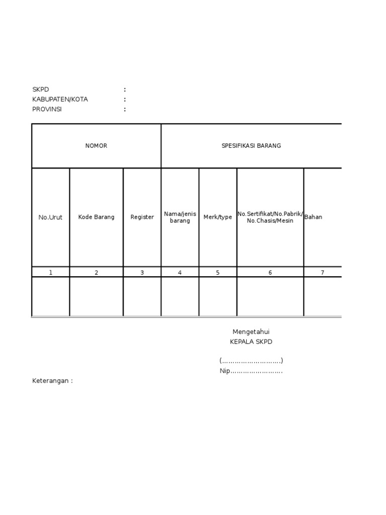 Laporan Mutasi Barang | PDF