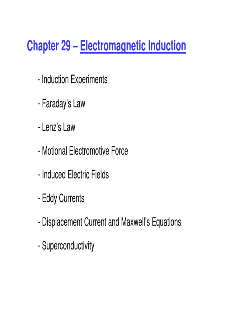 Electromagnetic Induction Concepts | PDF | Electromagnetic Induction ...