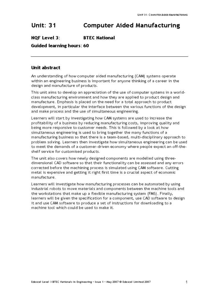 Computer Aided Manufacturing 2 | PDF | Computer Aided Design ...