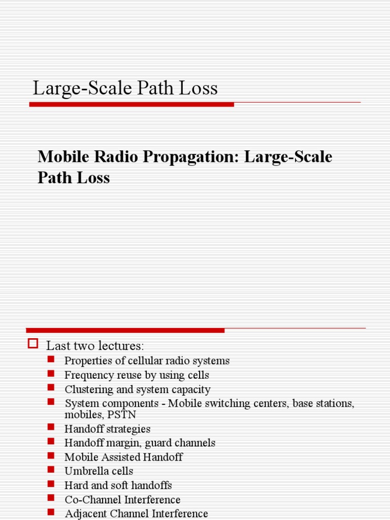 Unit Iv Mobile Radio Propagation Pdf Radio Propagation Antenna