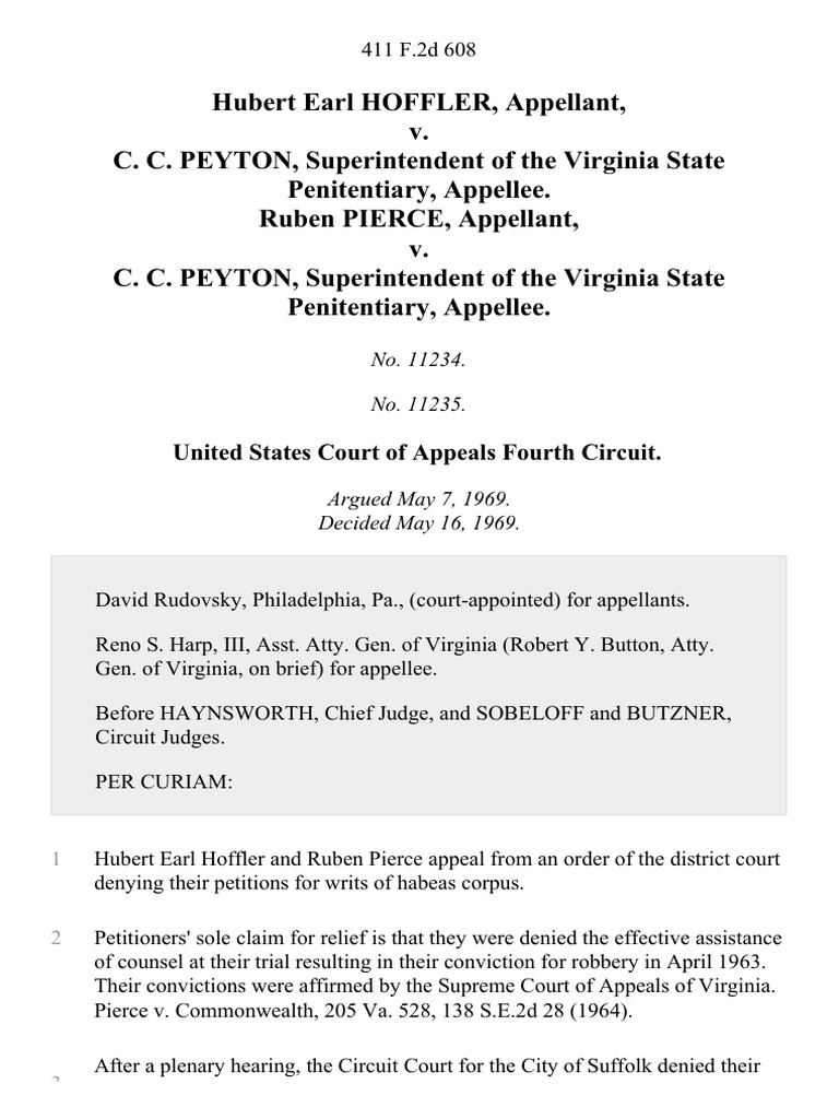 United States Court of Appeals Fourth Circuit.: No. 11234. No. 11235 | PDF