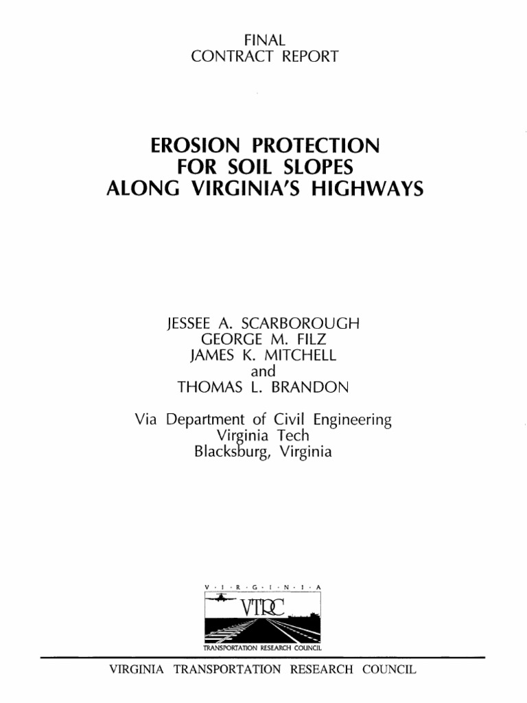 Slope Protection | PDF | Erosion | Surface Runoff