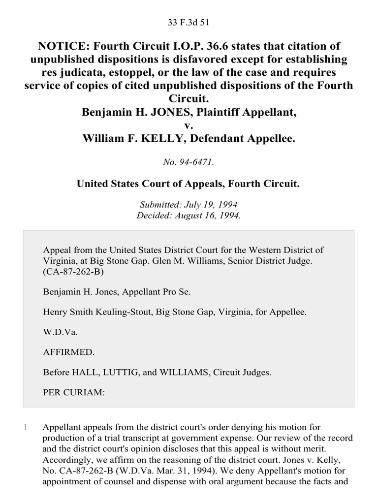 Legal Appeal Denied in Transcript Case | PDF