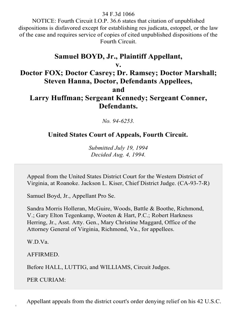 United States Court of Appeals, Fourth Circuit | PDF
