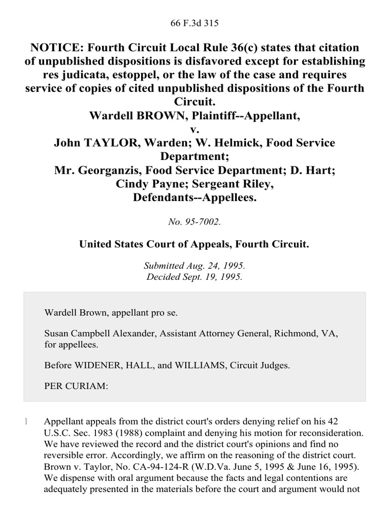 United States Court of Appeals, Fourth Circuit | PDF