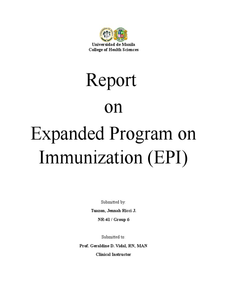 Expanded Program on Immunization (EPI) | Vaccines | Public Health