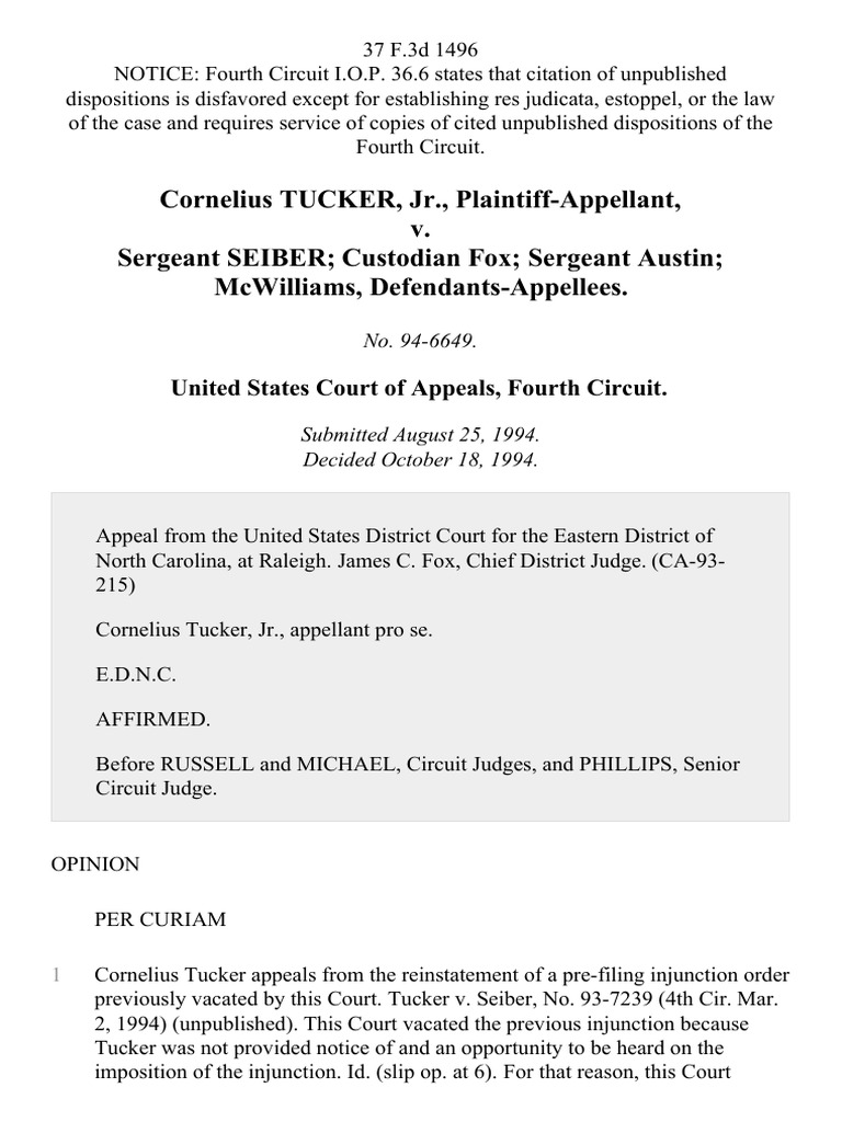 Legal Appeal on Pre-Filing Injunction | PDF