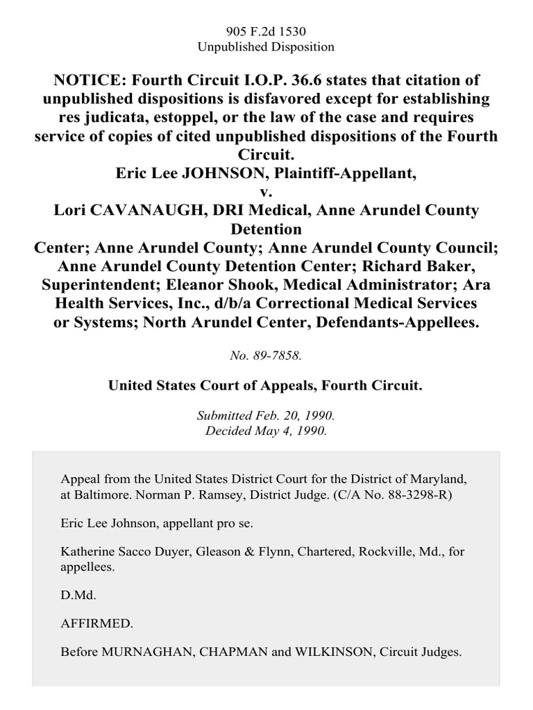 United States Court of Appeals, Fourth Circuit | PDF