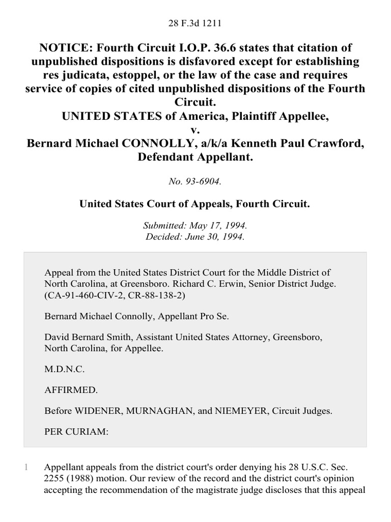 Appeal Decision in U.S. v. Connolly Case | PDF