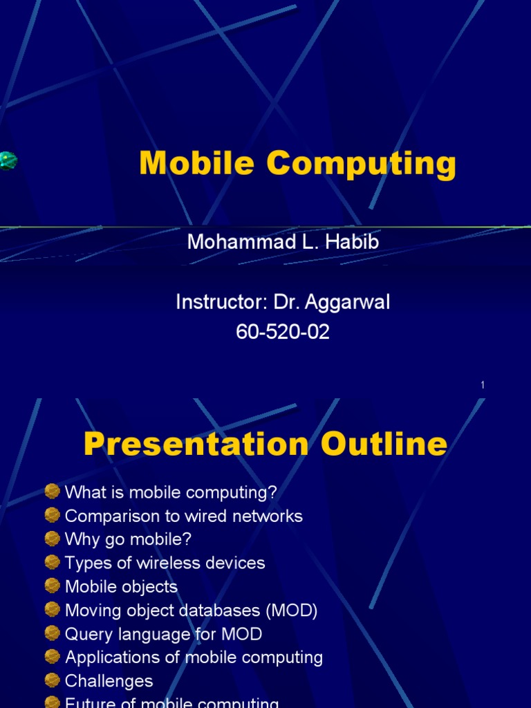 Mobile Computing | PDF | Databases | Mobile Phones