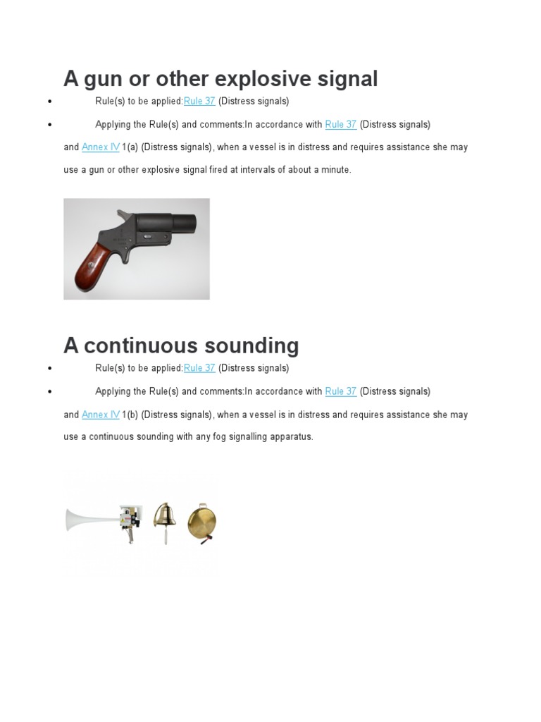 A Gun or Other Explosive Signal | PDF | Telecommunications Engineering ...