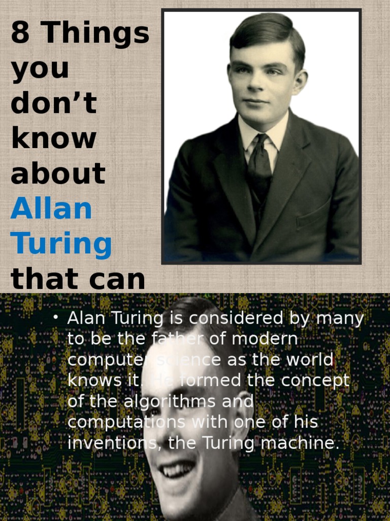 8 Surprising Facts About Alan Turing | PDF