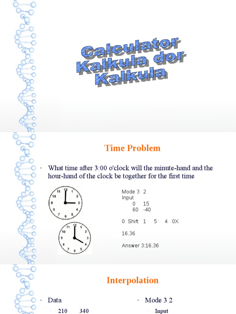 Calculator Techniques 2 | PDF | Mathematical Analysis | Applied Mathematics