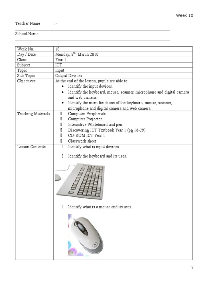 Input Devices | PDF | Educational Technology | Computer Keyboard