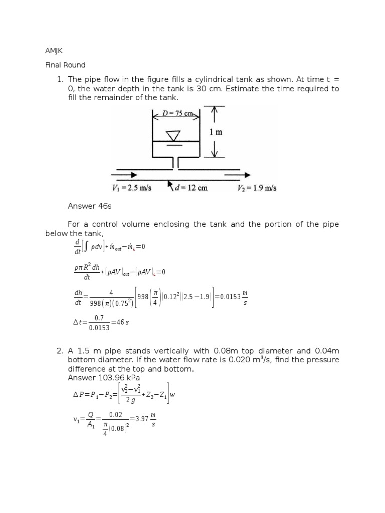 Final Round and Clincher | PDF | Gas Compressor | Gases