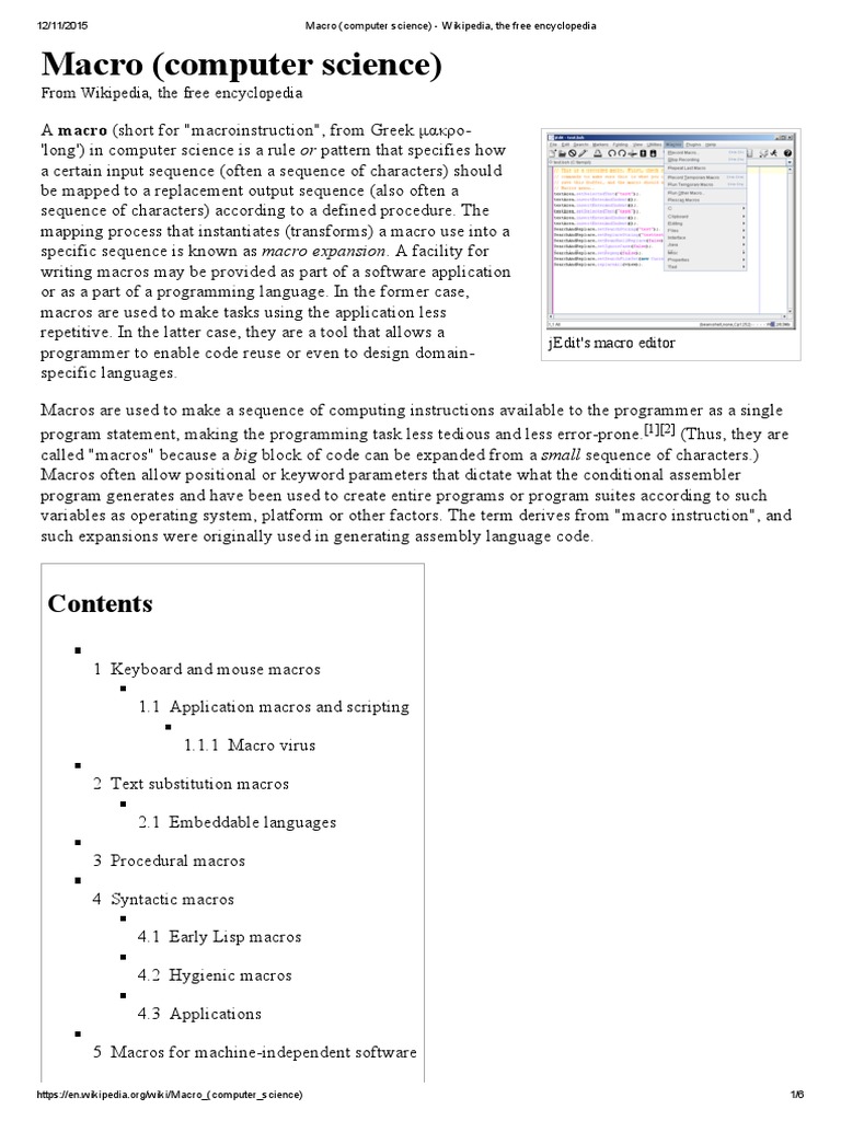 Macro Computer Science Wikipedia The Free Encyclopedia Scheme Programming Language 2436