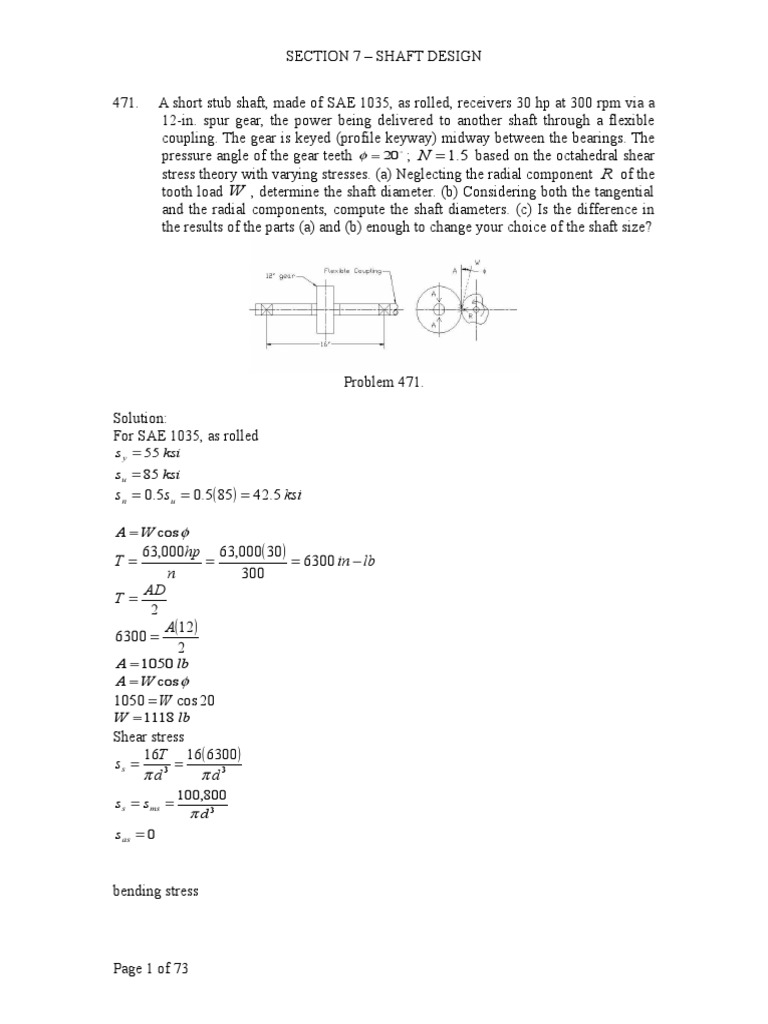 Shafts | PDF | Belt (Mechanical) | Gear