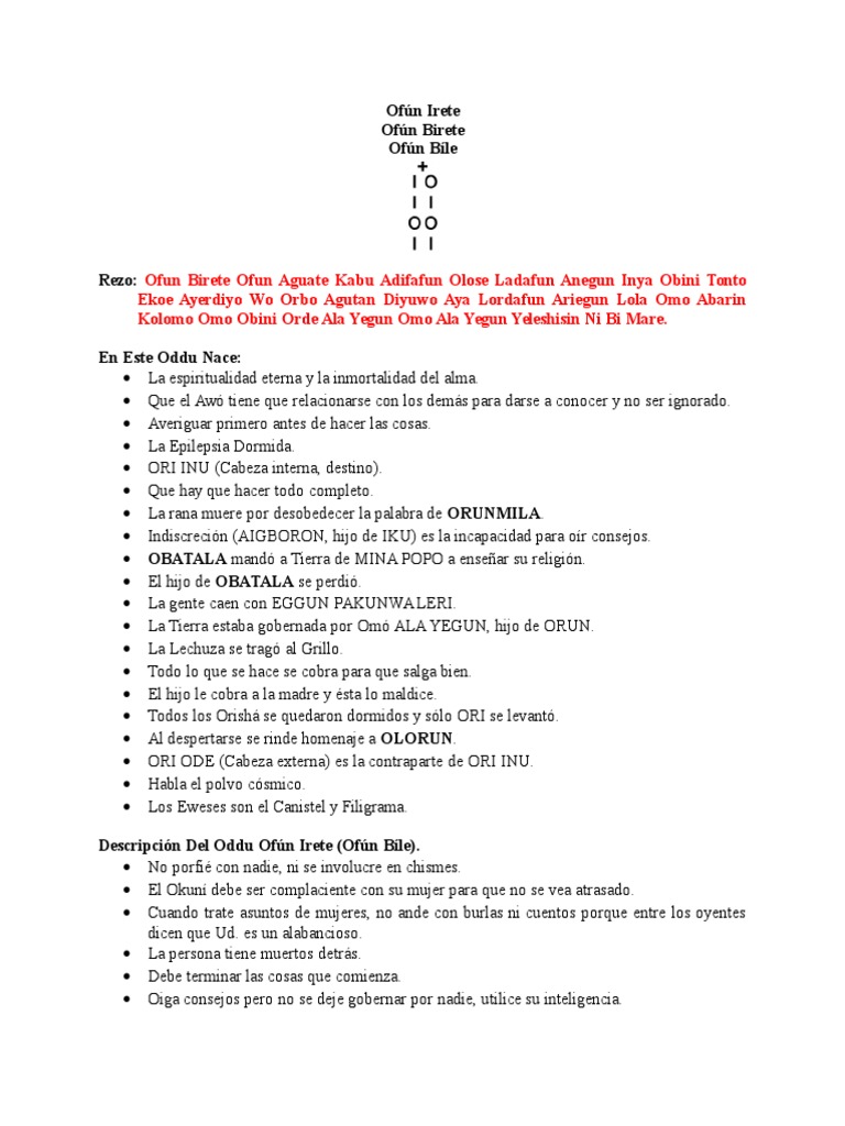 255.ofún Bíle | PDF | Santeria | Religión y creencia