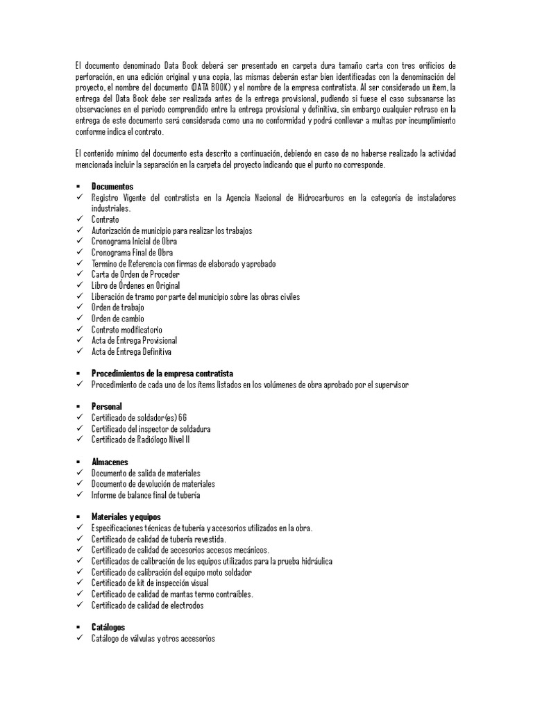 Índice Data Book | PDF | Soldadura | Construcción