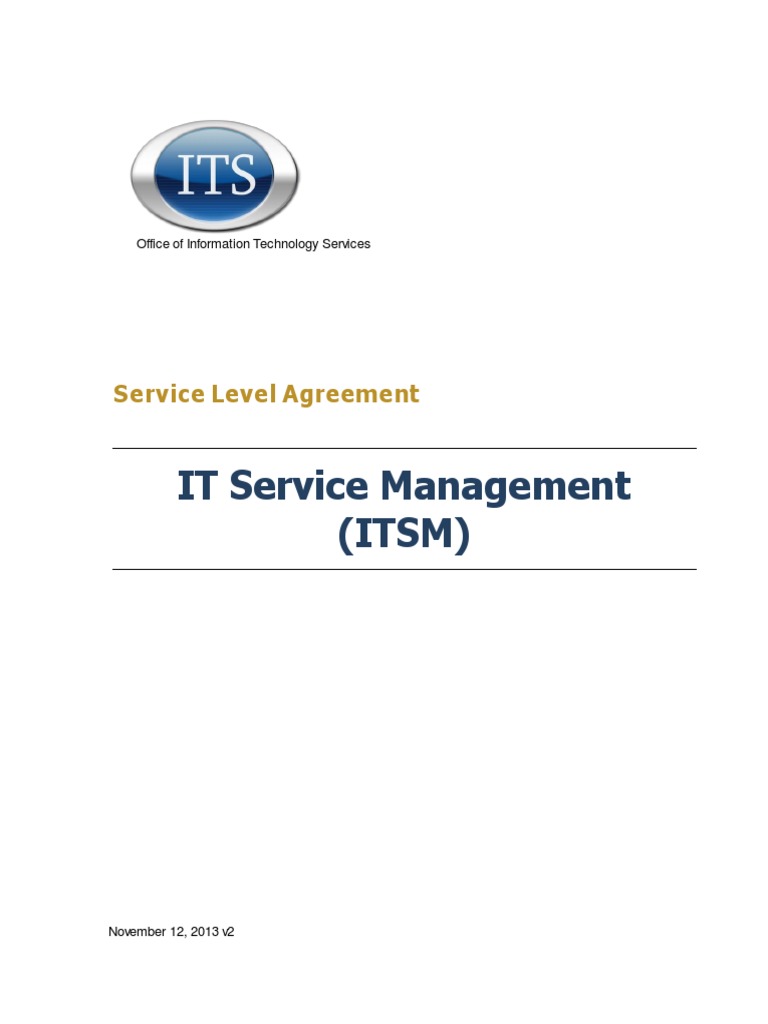 IT Service Management (ITSM) | PDF | Itil | It Service Management