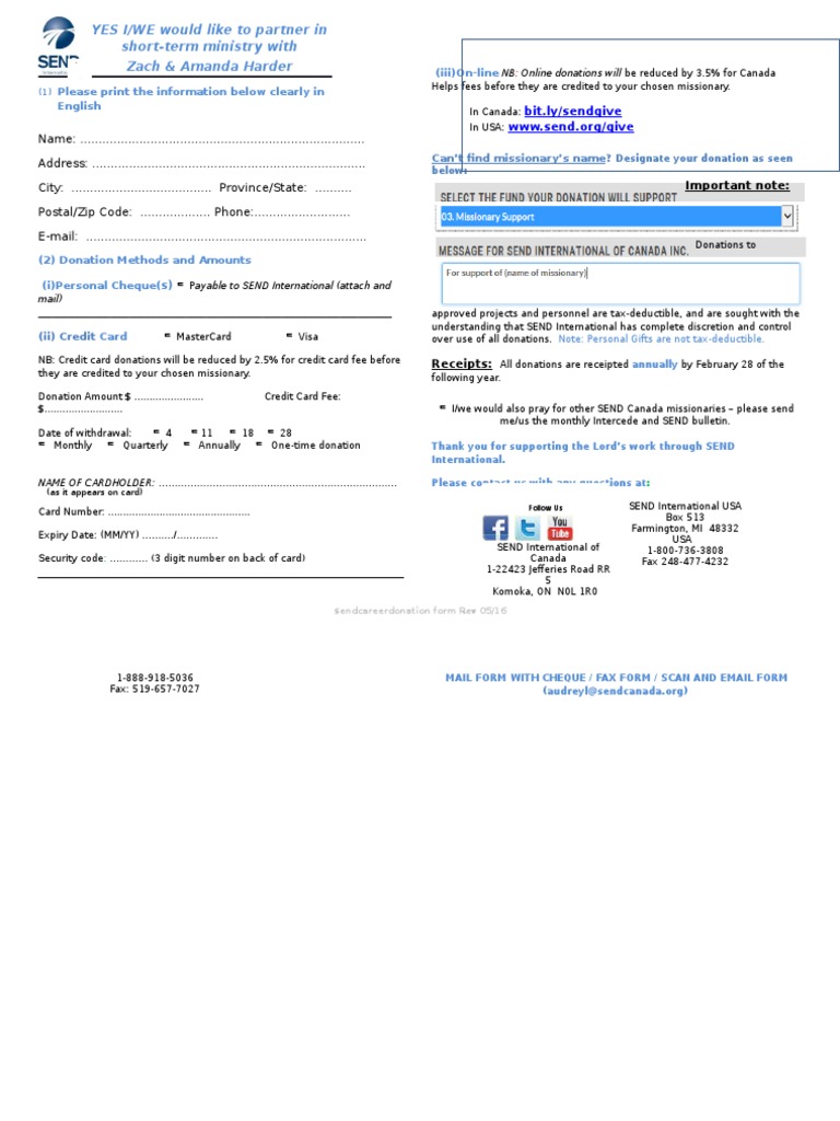 Donor Form | PDF