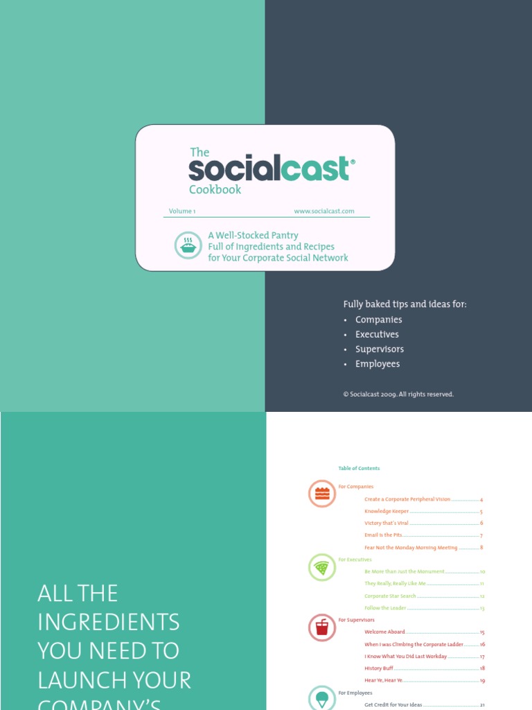 EBOOK - The Social Cast Cookbook - A Well-Stocked Pantry Full of ...