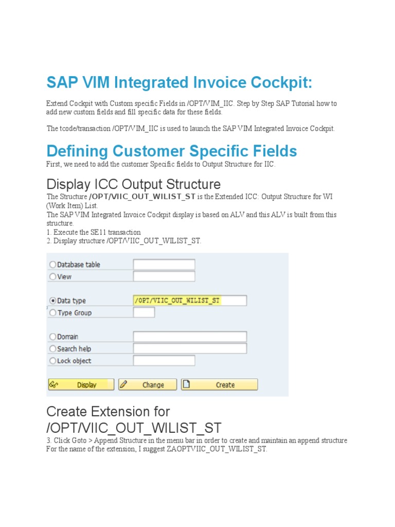 SAP VIM Integrated Invoice Cockpit | Software Development | Software