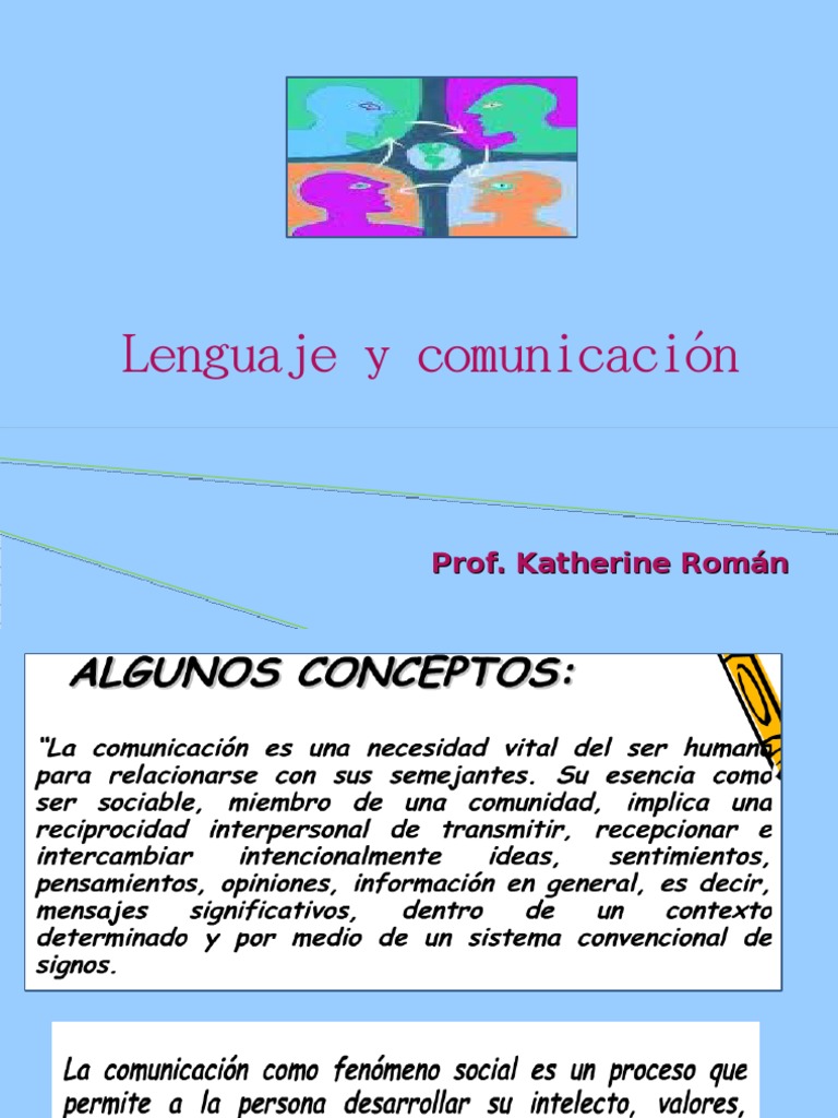 Presentacion Power Point Lenguaje y Comunicacion | PDF | Habla ...