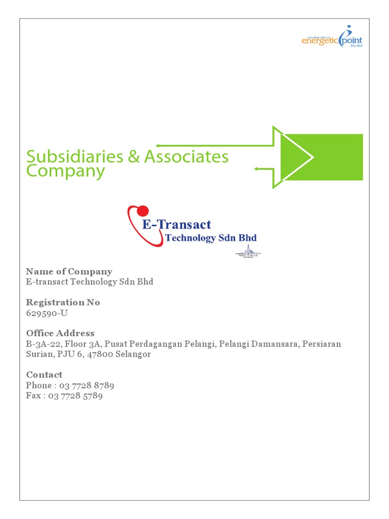 Subsidiaries & Associates Company | PDF | Career & Growth | Business