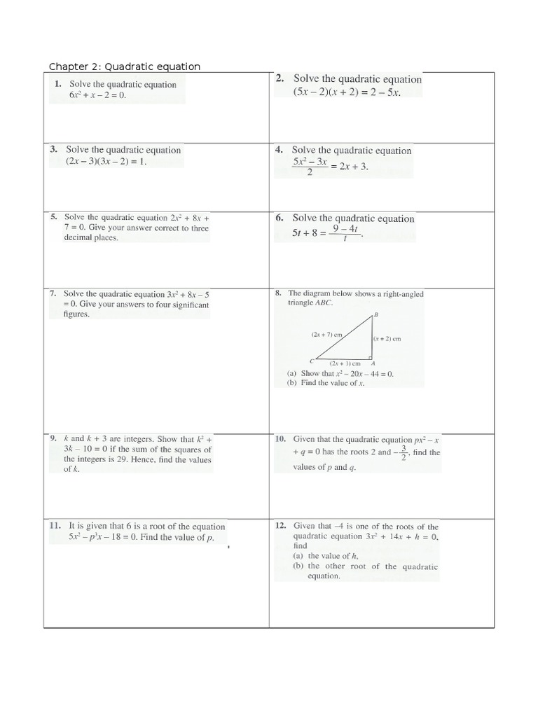 Chapter 2 Form 4 Add Math | PDF