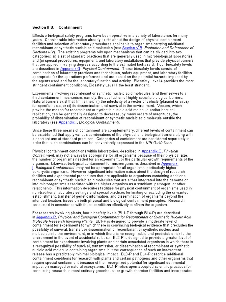 Section IIB | PDF | Laboratories | Life Sciences