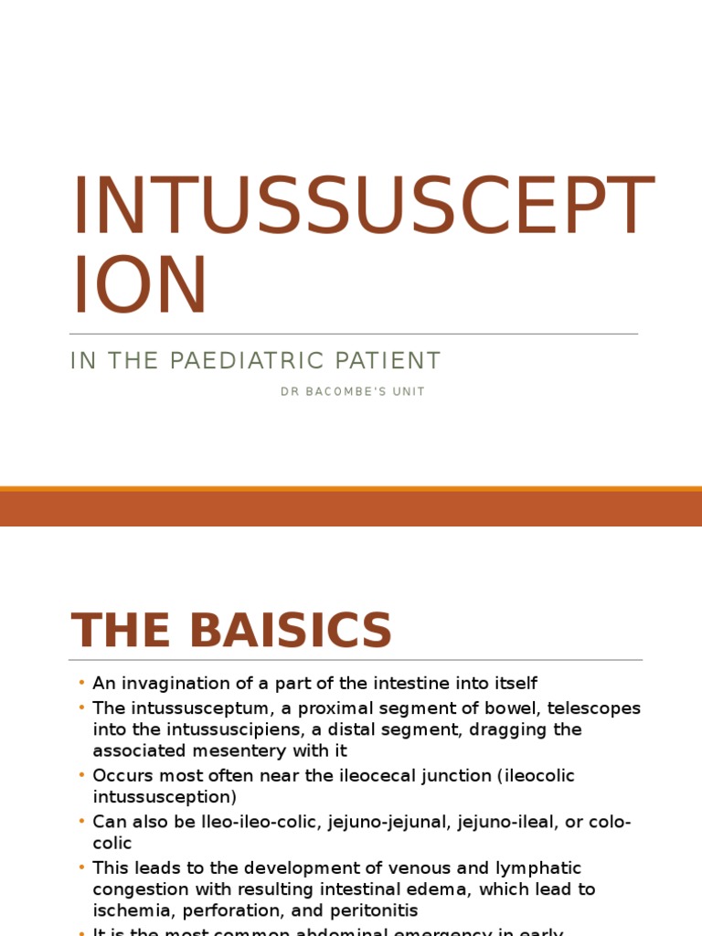 Intussuscept ION: in The Paediatric Patient | PDF