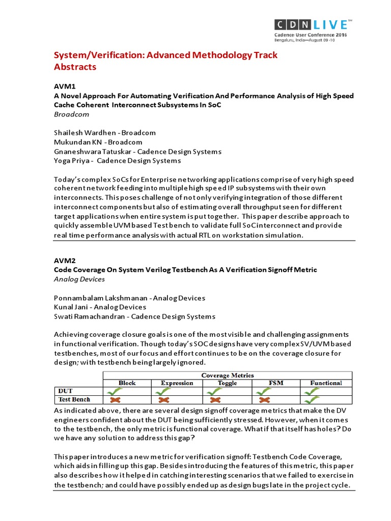 Avm | PDF | Formal Verification | Verification And Validation