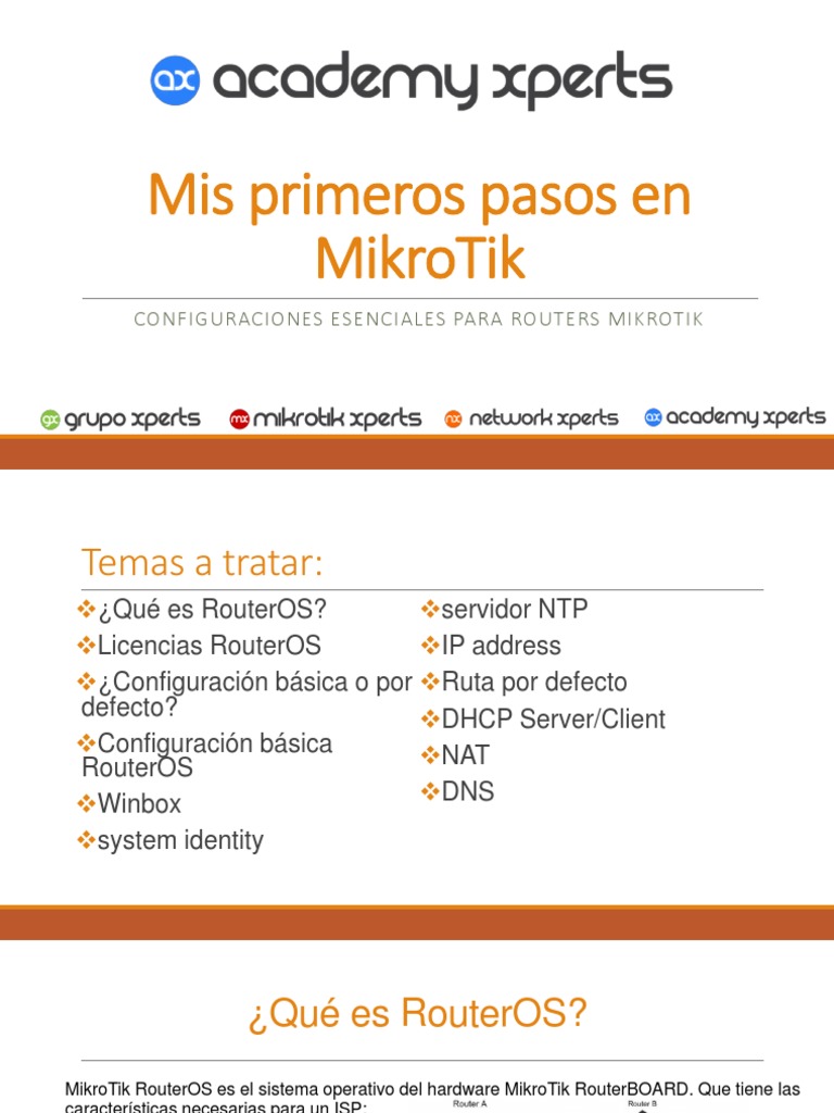 Iniciando en Mikrotik PDF | PDF | Dirección IP | sistema de nombres de ...