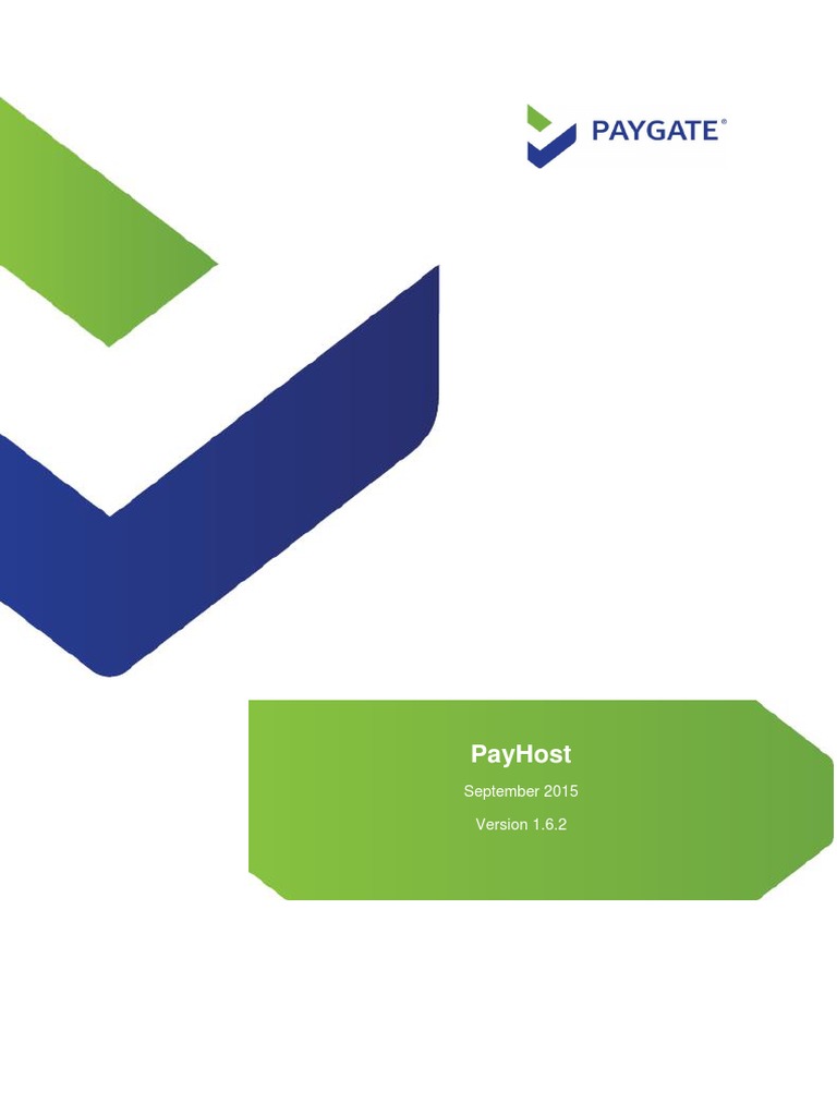 PayGate PayHost v1.6.2 | PDF | Visa Inc. | Credit Card