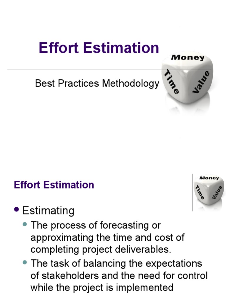 Effort Estimation: Best Practices Methodology | PDF | Top Down And ...