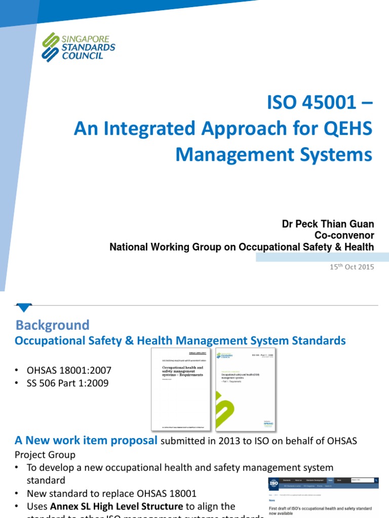5-IsO 45001 - An Integrated Approach For QEHS Management Systems-Dr ...