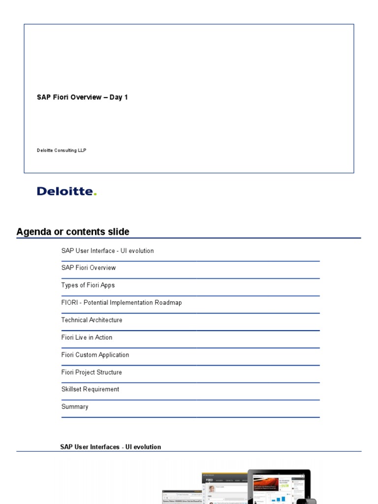 SAP Fiori Overview | PDF | Sap Se | Application Software